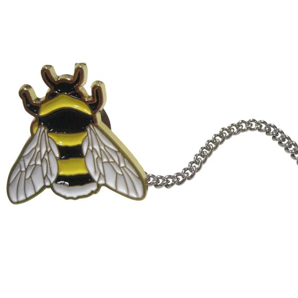 Kiola Designs | Accessories | Yellow And Black Toned Bumble Bee Insect ...